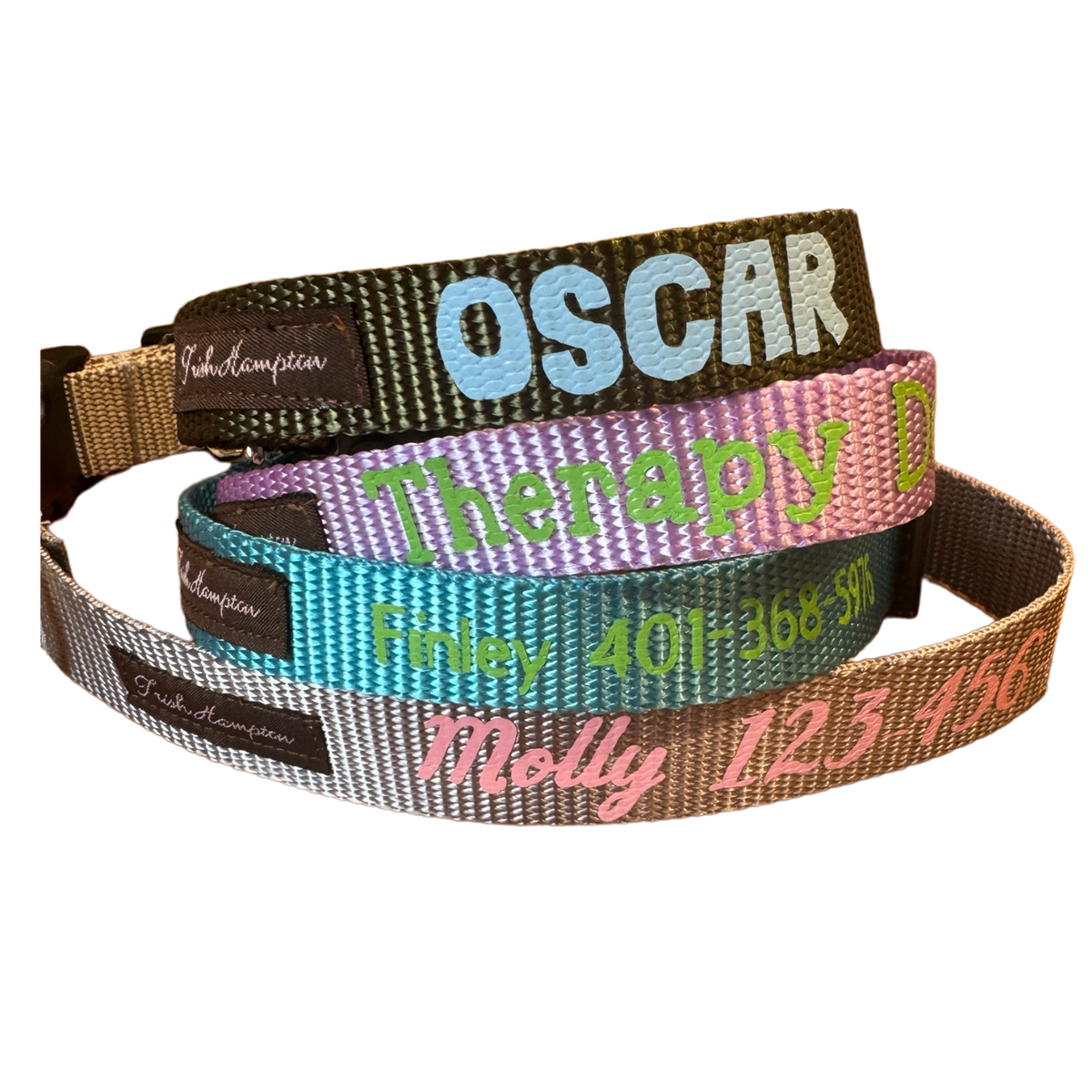 Personalized Collars, Harnesses & Leashes – Trish Hampton