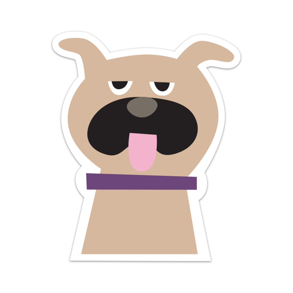 Sticker - Peeking Pug – Trish Hampton